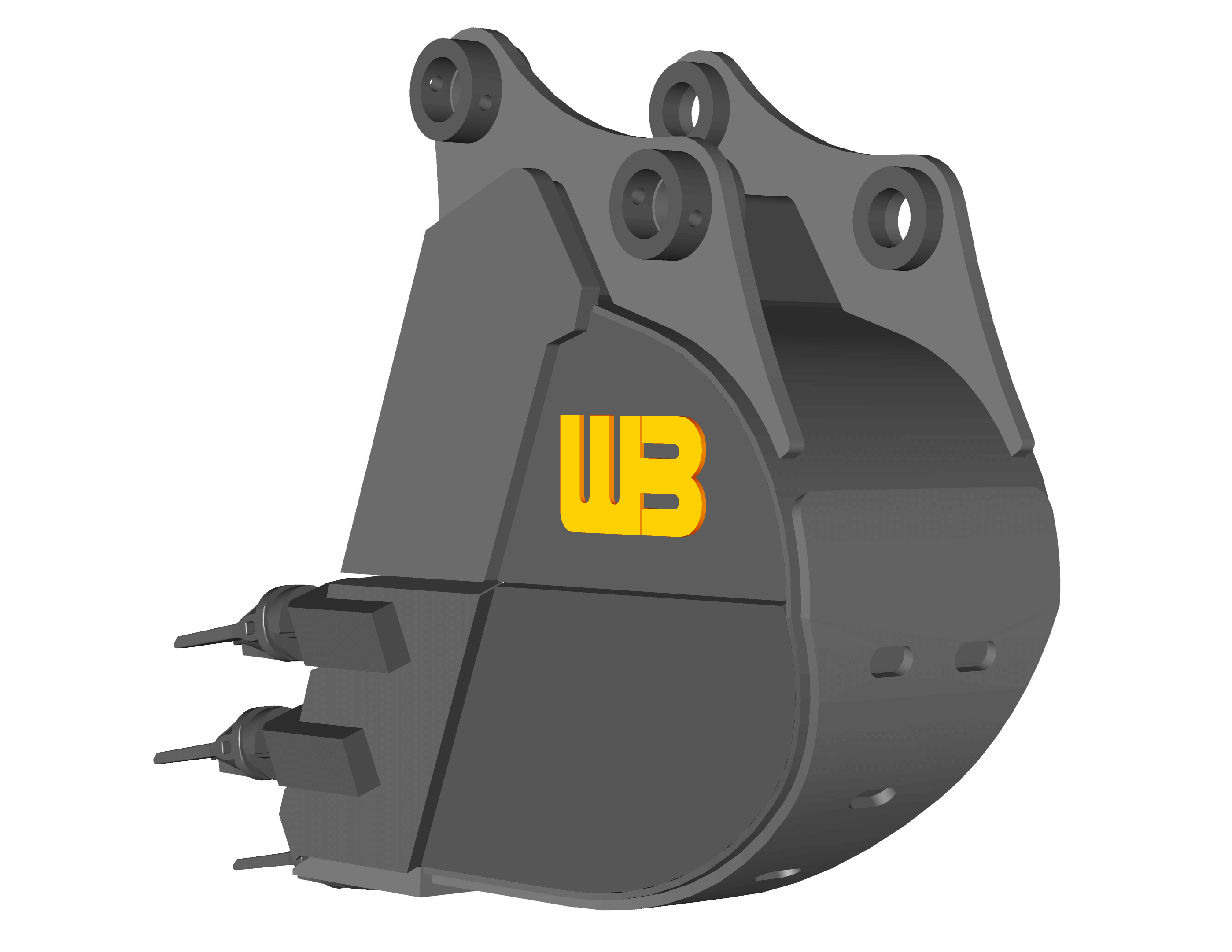 V-Line Frosted Rock Buckets | Werk-Brau Attachments | C. Norris ...